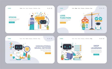 Neural Network Web Or Landing Set Machine Learning Key Concepts