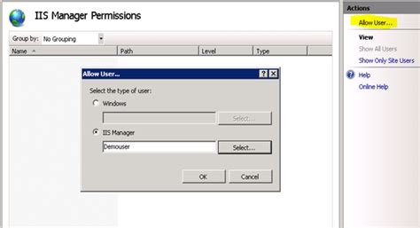 Code Inside Blog Iis Manager User Einrichten And Webdeploy Mit Einem Iis Manager User über Die