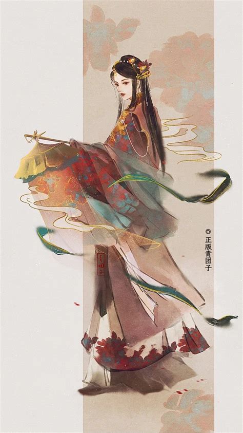 古风 中国风 古风少女 插画师 画师正版青团子的绝美古风插画 花瓣关注原画人推荐更多精选素材绘画更有灵感 花瓣网