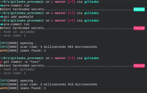 `pre Commit Run A` Outputs Different Result To `gitleaks Repo Url