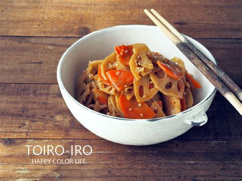 常備菜★レンコンと人参のきんぴら Toiro Note 〜トイロノート〜／家族が笑顔になる、いつものごはんを彩るレシピサイト。