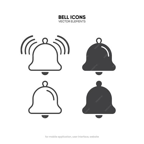 Premium Vector | Subscribe button bell notification icon button and ...