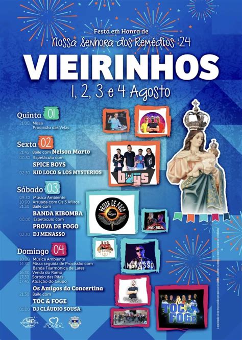 Festa em Honra de Nossa Senhora dos Remédio 2024 Vieirinhos