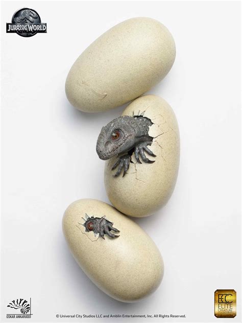 Hatching Indominus Rex Statues By Ecc Figuristi Store