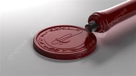 빈 서식 파일에 대한 왕의 승인을 받은 공식 밀랍 봉인의 3d 그림 중세 배경 레드 3d 고전적인 배경 배경 일러스트 및 사진 무료 다운로드 Pngtree