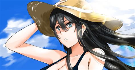 水着 水着グラビア 華蓮 猫亀パークのイラスト Pixiv