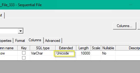 Sequential File Stage Does Not Output The Entire Line