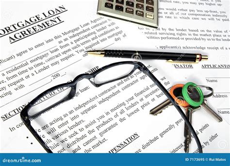 Mortgage Loan Application Form Stock Image Image Of Glasses Finance