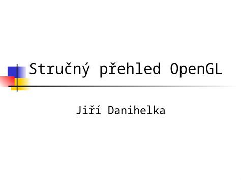 PPT Stručný přehled OpenGL DOKUMEN TIPS