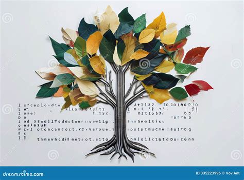Ascii Tree With Collage Trunk The Trunk From A Digital New Beautiful