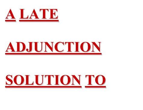 A Late Adjunction Solution To Bracketing Paradoxes Nels 35