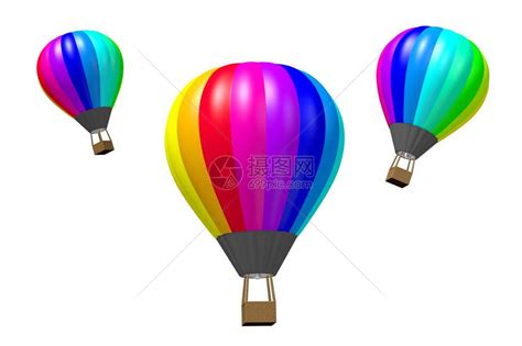3D热气球图片素材 正版创意图片502727561 摄图网