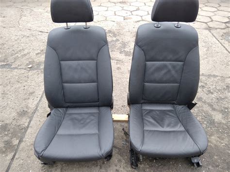 BMW E60 E61 LIFT FOTELE CZARNA SKÓRA 12728476365 oficjalne archiwum Allegro