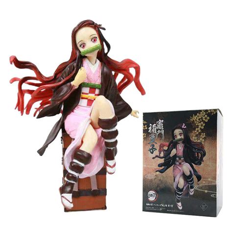 Buy 15cm Anime Demon Slayer Figur Kamado Nezuko Figurine Kimetsu No