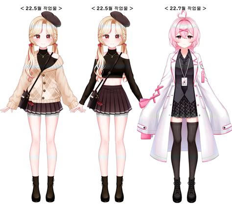 Live2d 일러스트 Vtuber 린아 Rina Crepe