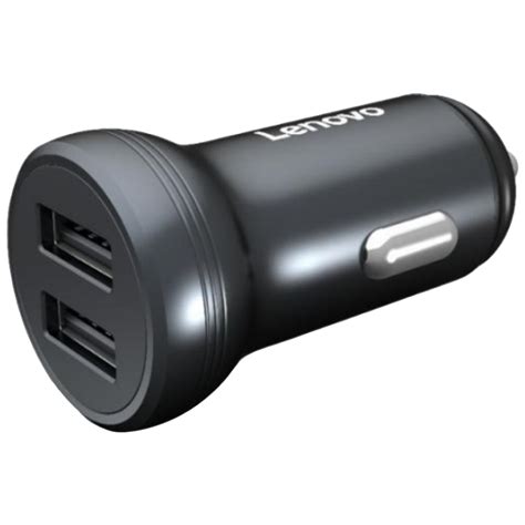 Buy Lenovo 90 Watts 2 USB Ports Car Charging Adapter Intelligent Fast Charging HC11 Black