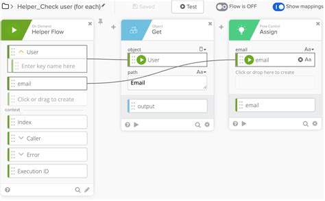 how to setup a workflows helper flow with for each and streaming cards