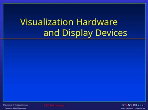 Visualization Hardware Display Device Pptx