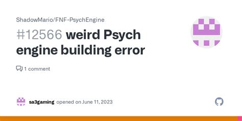 weird psych engine building error · issue 12566 · shadowmario fnf