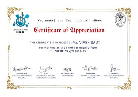 Vivek Raut On Linkedin Chieftechnicalofficer Chemics Vjti Leadership Chemicalengineering