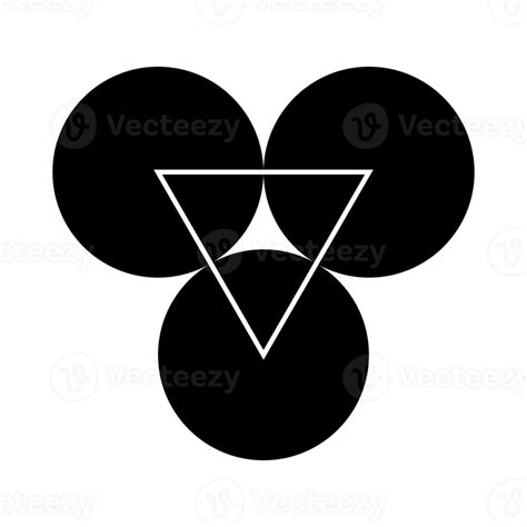 Triangle Shape In The 3 Circle Shape Can Use For Logo Gram Website