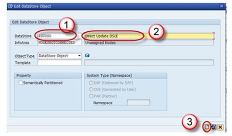 what is direct update dso in sap how to create one