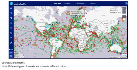 A Snapshot Of Global Vessel Traffic Based Ais Data Download Scientific Diagram