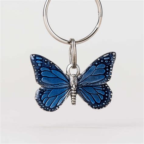 Butterfly Keyring Johnson Woolen Mills