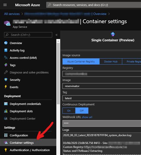 Troubleshooting Windows Container In Azure App Service Server Fault