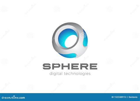 Sphere Circle Logo Global Abstract Business Company Corporation Infinity Set Of Round