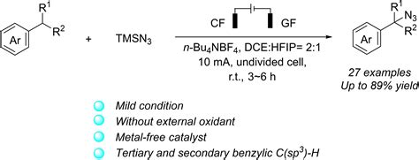A Facile Electrochemical Strategy For The Azidation Of Benzylic Csp3−