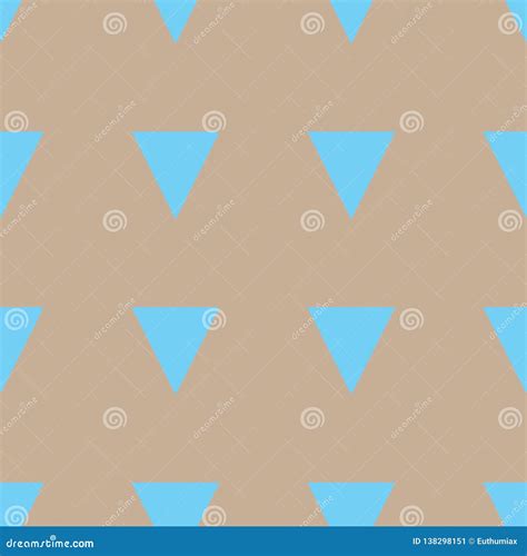 Vector Seamless Triangle Pattern Geometric Abstract Texture Cyan