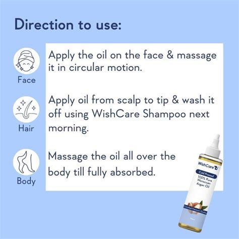 Buy Wishcare Premium Cold Pressed Castor Oil And Pure Moroccan Argan Oil