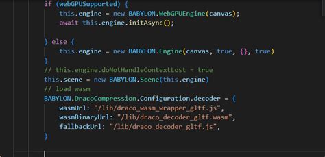 draco decoder urls offline local file inline as base64 blob