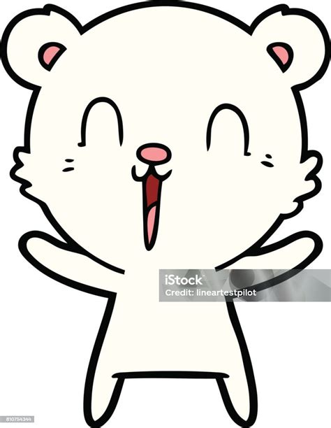 행복 한 만화 북극곰 곰에 대한 스톡 벡터 아트 및 기타 이미지 곰 낙서 드로잉 디자인 Istock