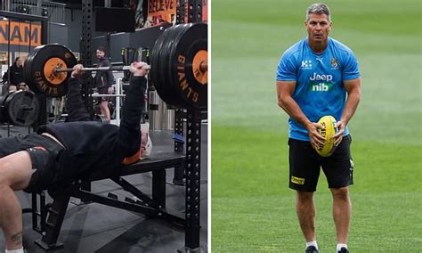 Gws Giants Boss Adam Kingsley Stuns Footy Fans With His Crazy Bench