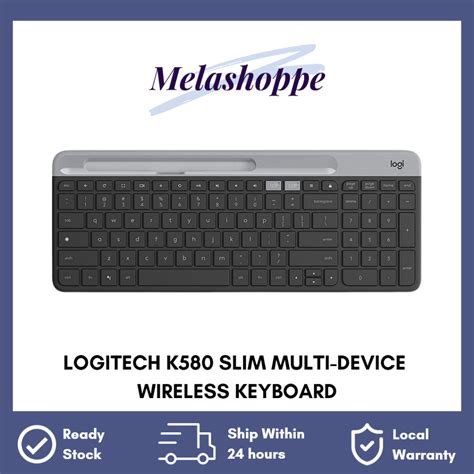 Logitech K580 Slim Multi Device Wireless Keyboard Shopee Singapore
