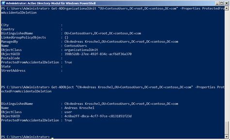 Active Directory OUs und Objekte vor versehentlichem Löschen schützen