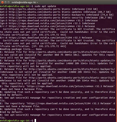 How To Solve Certificate Verification Error During APT Update On Jetso