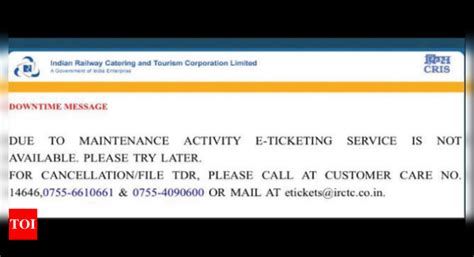 Tech Glitch Hits IRCTC Server Passengers Fume Pune News Times Of India