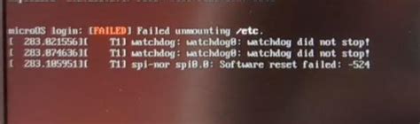Error On Reboot Aeon R OpenSUSE