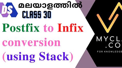 Ds 30 Postfix To Infix Conversion Using Stack With Exampleമലയാളം