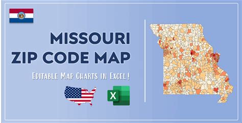 Missouri Zip Code Map And Population List In Excel