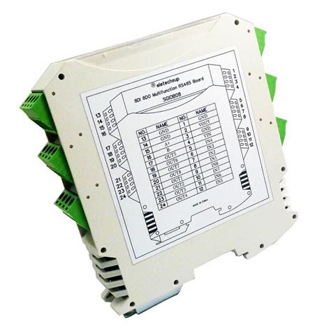 안전 장벽 Rs485 Io 모듈 8di 8do Rs485 디지털 Npn 입력 출력 Modbus Rtu 하드웨어