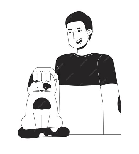 太陽メガネ インド人男性 手を振る 2d 線形漫画キャラクター スタイリッシュな南アジア人男性 こんにちは 孤立した線ベクトル人 白い背景 挨