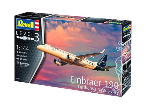 Revell Maquette Avion 03883 Embraer 190 Lufthansa New Livery 1 144