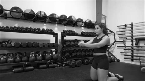 Tall Kneeling Pallof Press Youtube