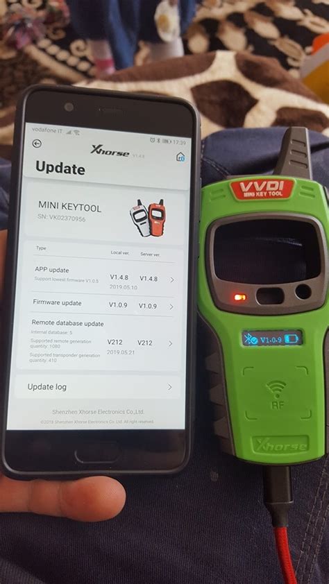 VVDI Mini Key Tool 1.0.9 Firmware Update