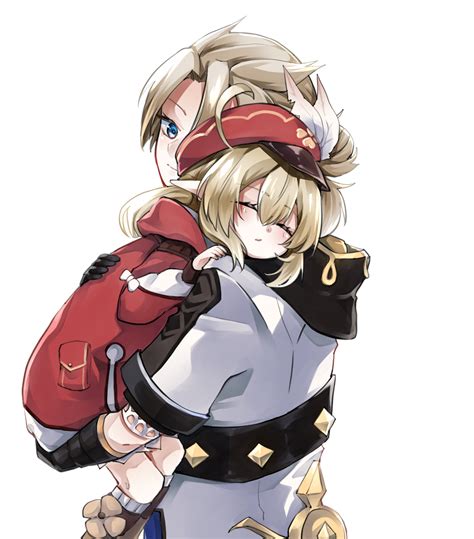 Klee And Albedo Genshin Impact Drawn By Usako Usako Danbooru