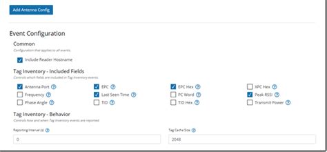 Rfid R700 Impinj Device Configuration